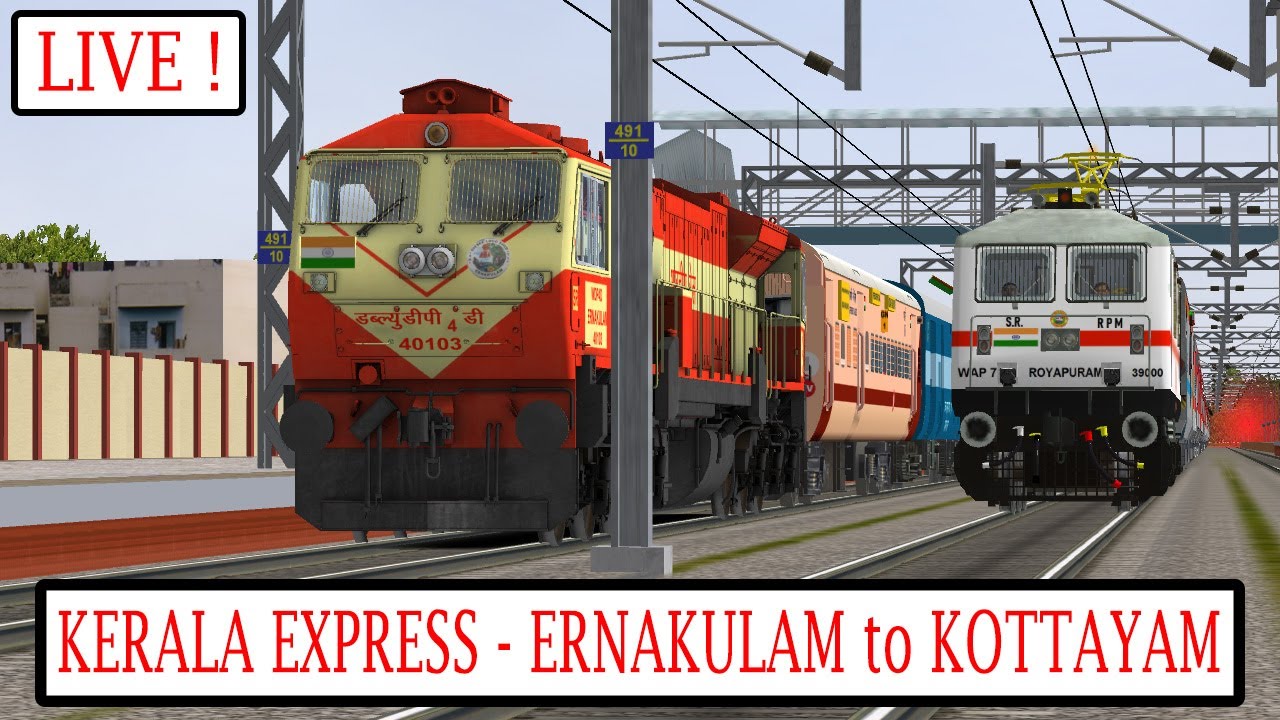 Driving Kerala Express from Ernakulam to Kottayam | INDIAN TRAIN ...