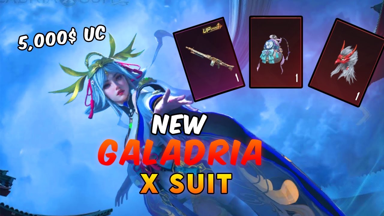 New Galadria X-suit & Sky huntress MG3 | X-Suit | PUBG MOBILE - YouTube