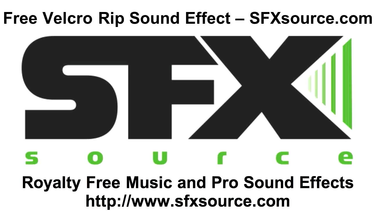 Free Velcro Rip Sound Effect - SFXsource.com - YouTube