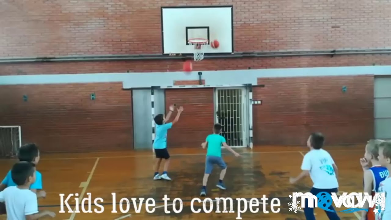 Lay up competition for the kids - YouTube