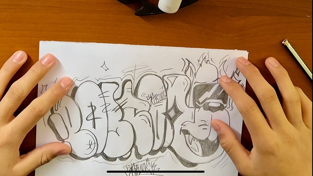 🔥APRENDE FACIL Y SENCIO A HACER UN GRAFFITI DESDE CERO🔥(dibujos ...