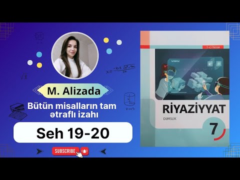 7ci sinif Riyaziyyat seh 19-20 ( 1ci hisse )
