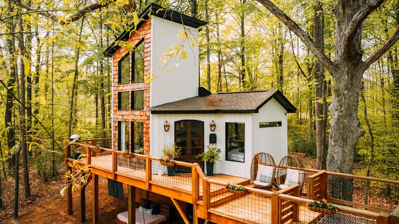 This Tiny House Treehouse is Unforgettable! - YouTube
