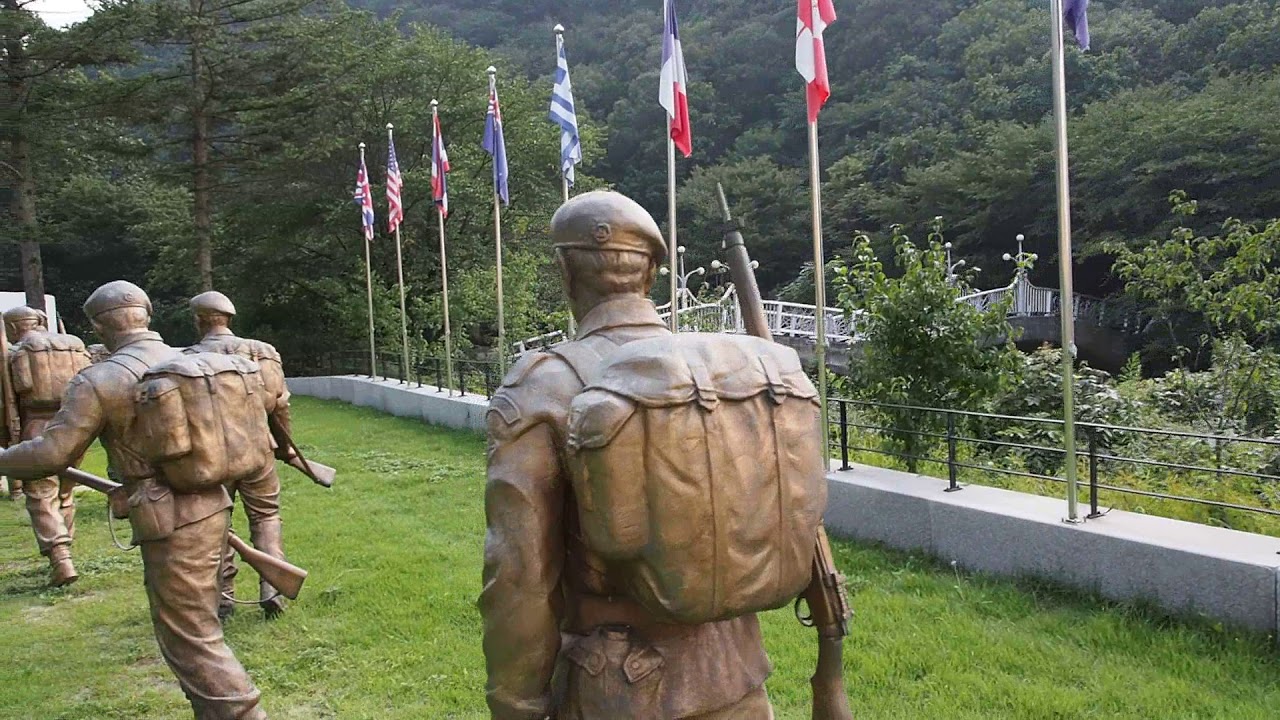 Gloster Hill Memorial Park 파주영국군설마리전투비 (Korean War) - YouTube