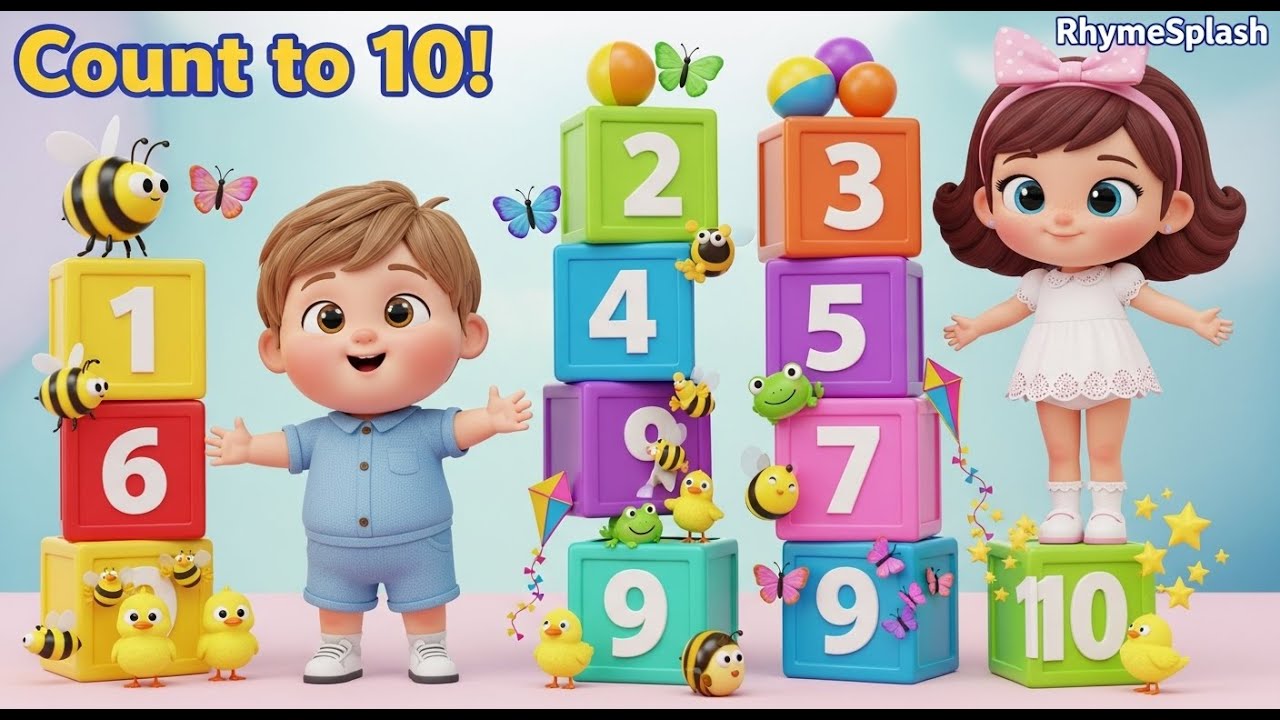 Count 1 to 10 with Me! Fun & Kids Counting Song | #KidsCountingSong # ...
