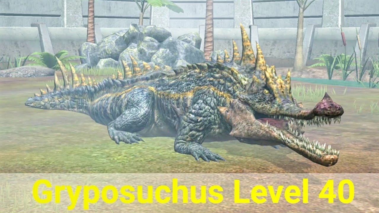 Gryposuchus Level 40 | Jurassic World The Game - YouTube