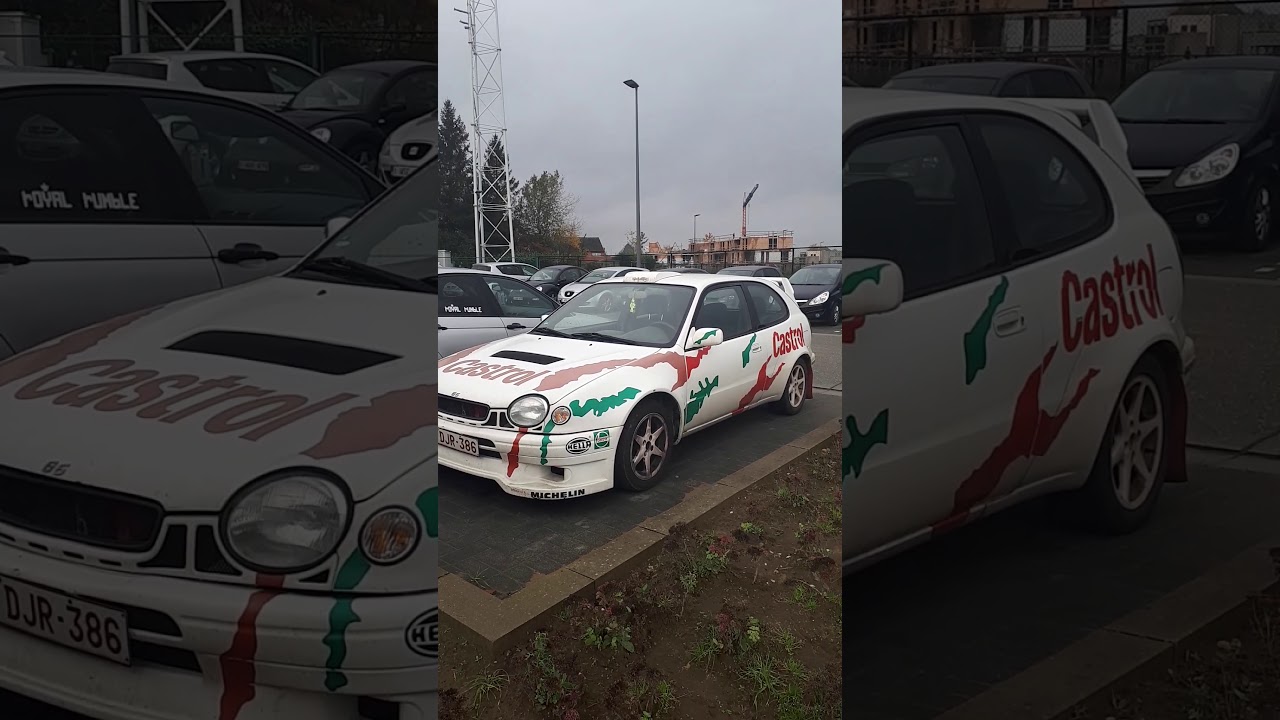 Toyota Corolla with a 1997-1999 WRC bodykit - YouTube