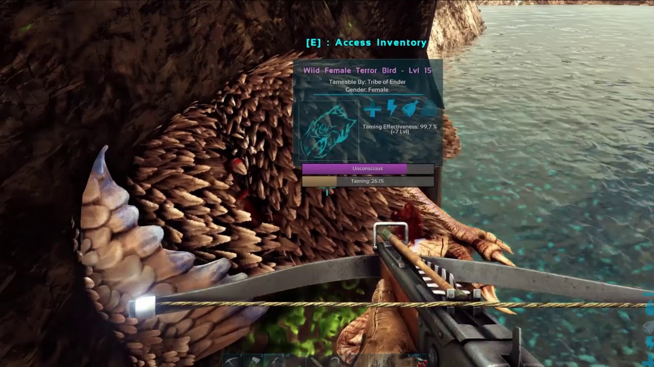 Ark Amissa Map #7 Taming A Terror Bird - YouTube