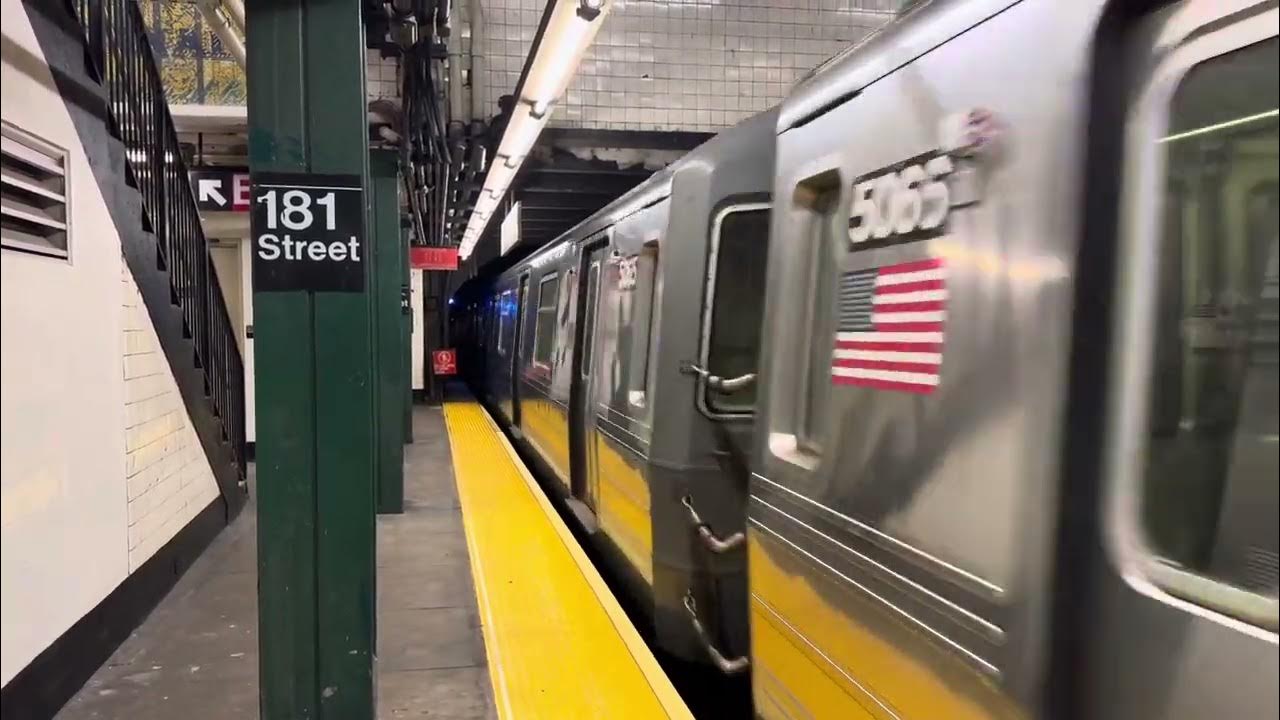 NYC Subway: IND 8th Avenue Line Trains at 181st Street - YouTube