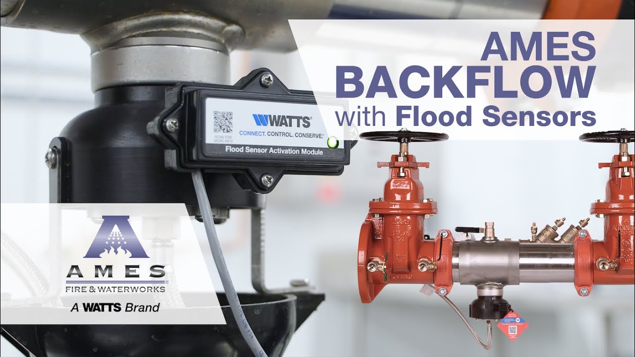 Ames Backflow Preventers with Flood Sensors - YouTube