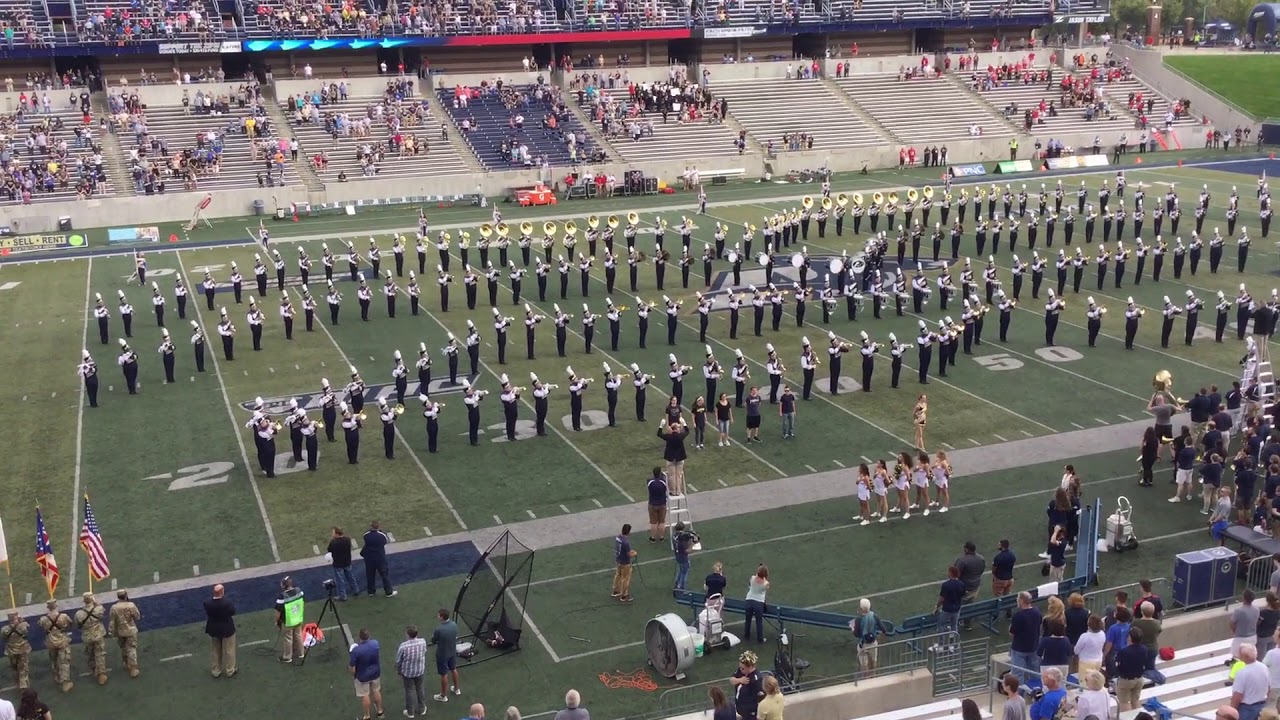 University of Akron Marching Band Pregame October 7, 2017 - YouTube