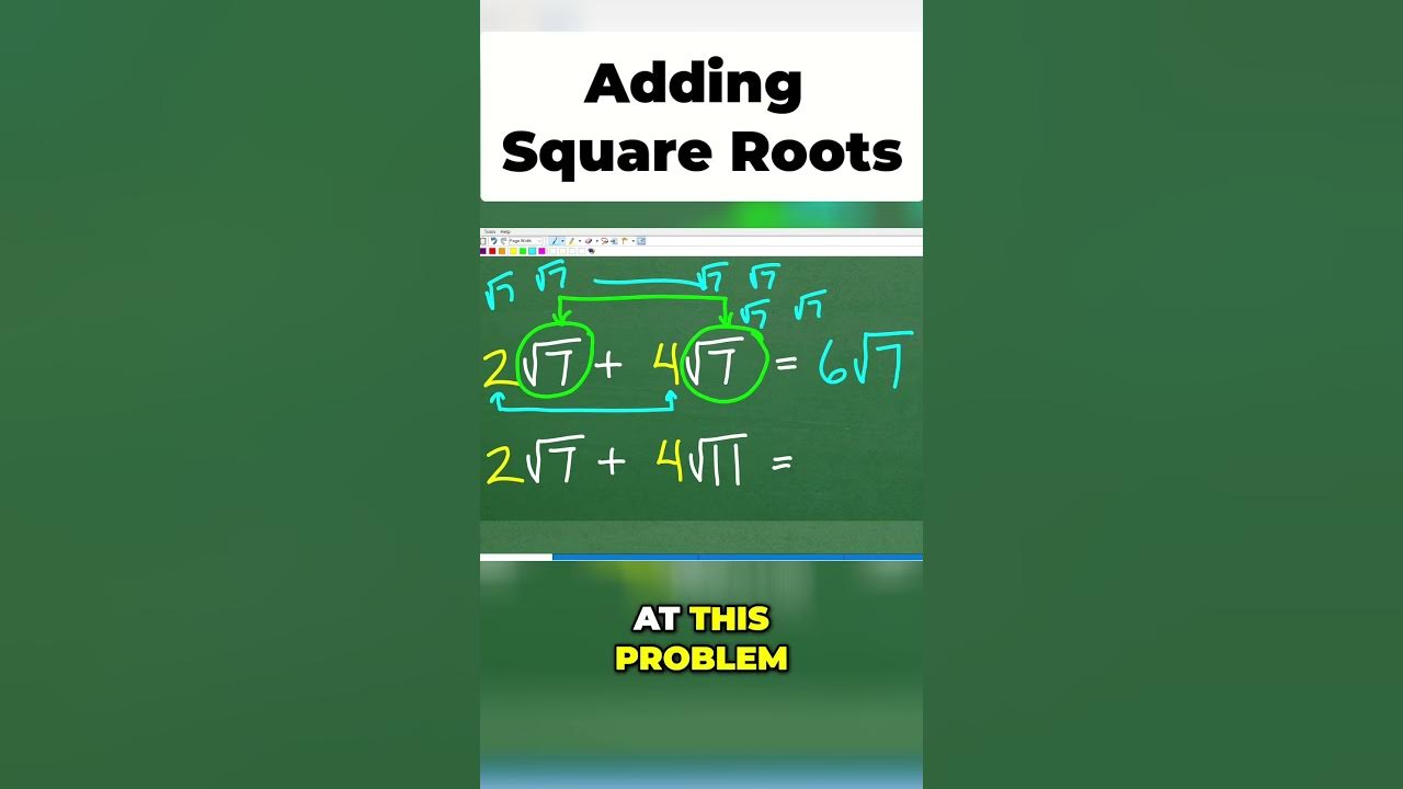 adding square roots - YouTube