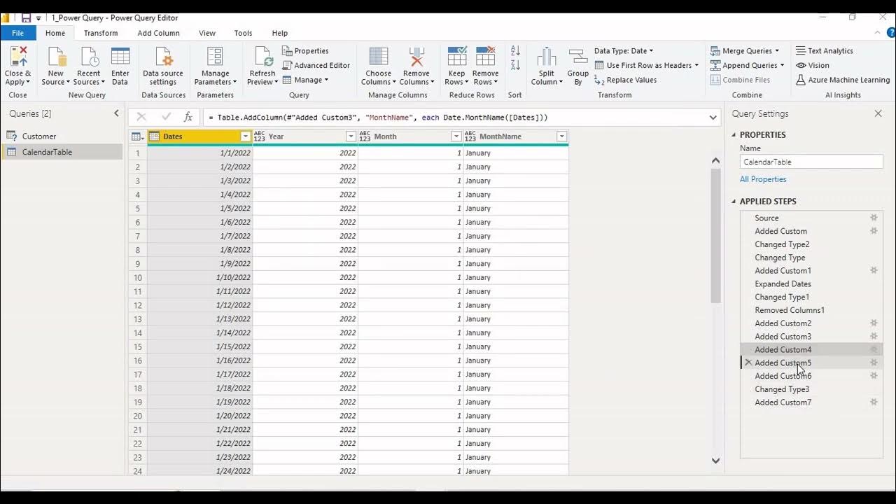 118 How To Create Date Table Using Power Query Editor In Power BI 118-how-to-create-date-table-using-power-query-editor-in-power-bi