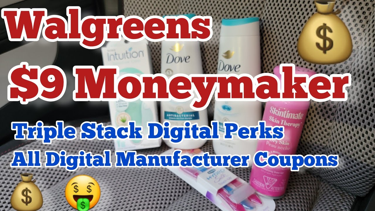 Walgreens $9 Moneymaker Deal with Digital Coupons and Perks - YouTube
