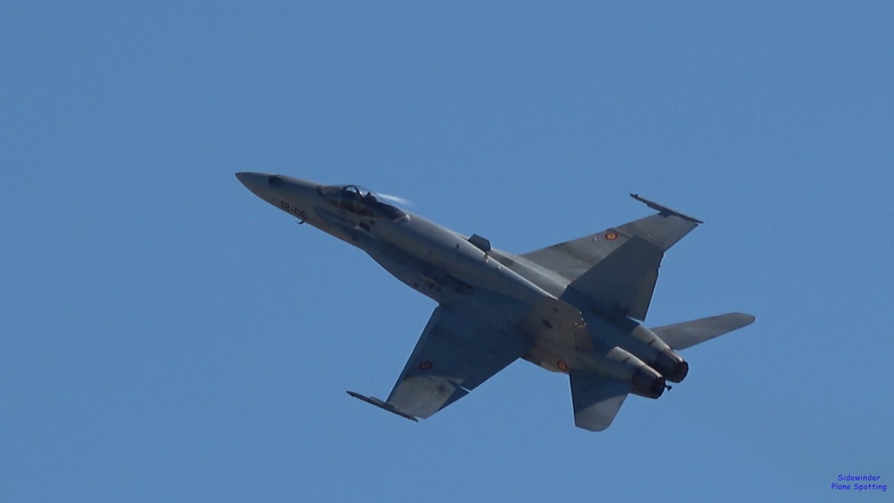 Spanish F-18 Hornet Athens Flying Week 2018 - YouTube