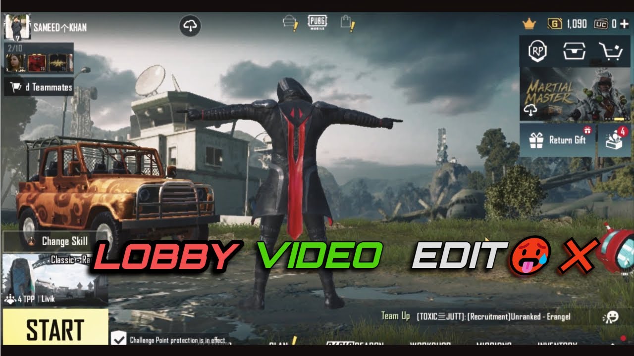 PUBG MOBILE Lobby Edit | PUBG MOBILE | | @Sameed Gaming | - YouTube