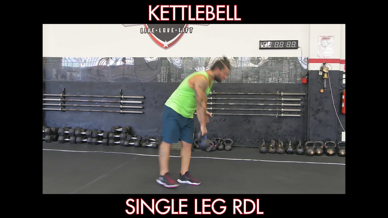 Kettlebell Single Leg RDL - YouTube