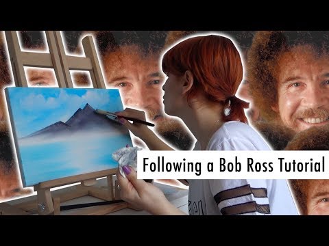 BOB ROSS İLE RESİM SEVİNCİ | Following a Bob Ross Tutorial
