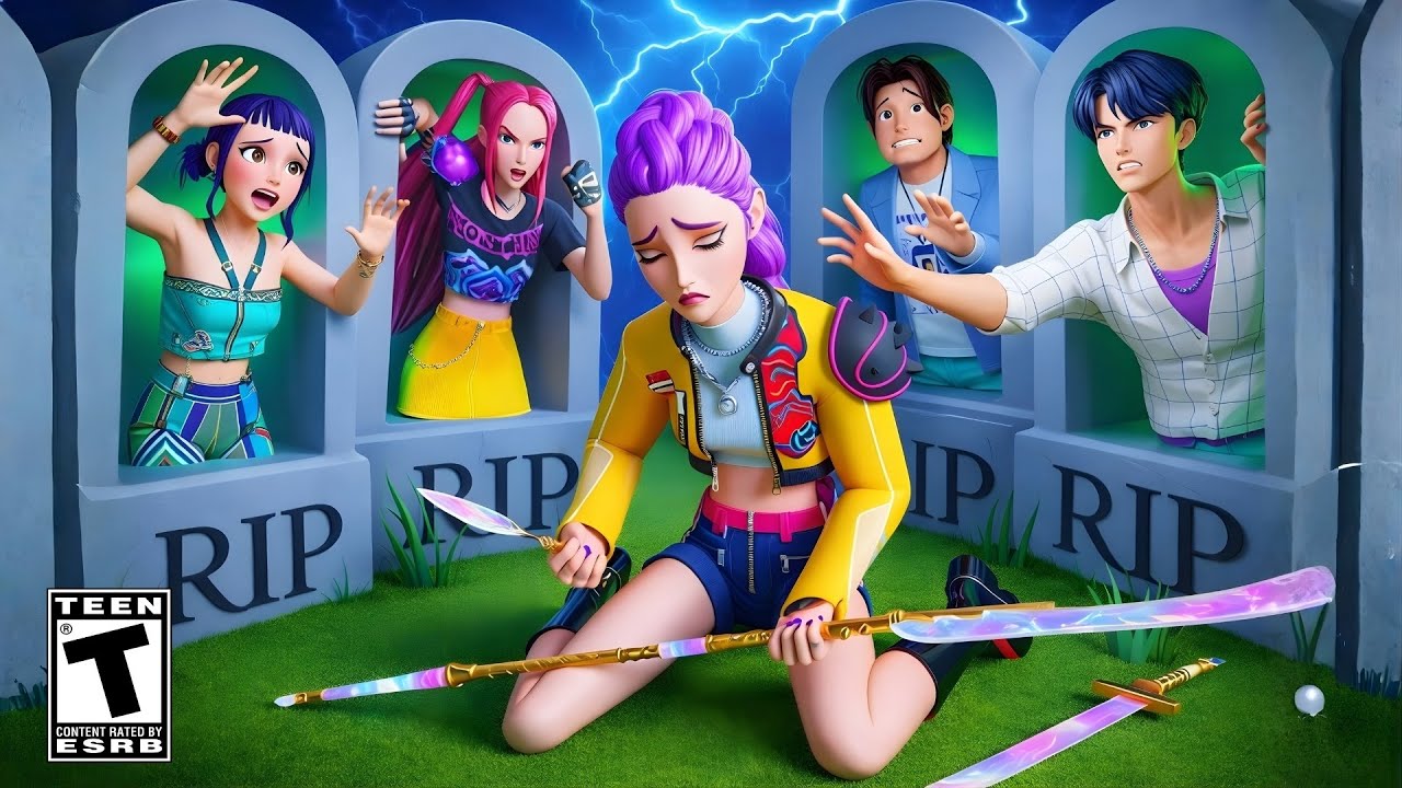 R.I.P. RUMI! HUNTRIX Kpop Demon Hunters.. Fortnite Movie - YouTube