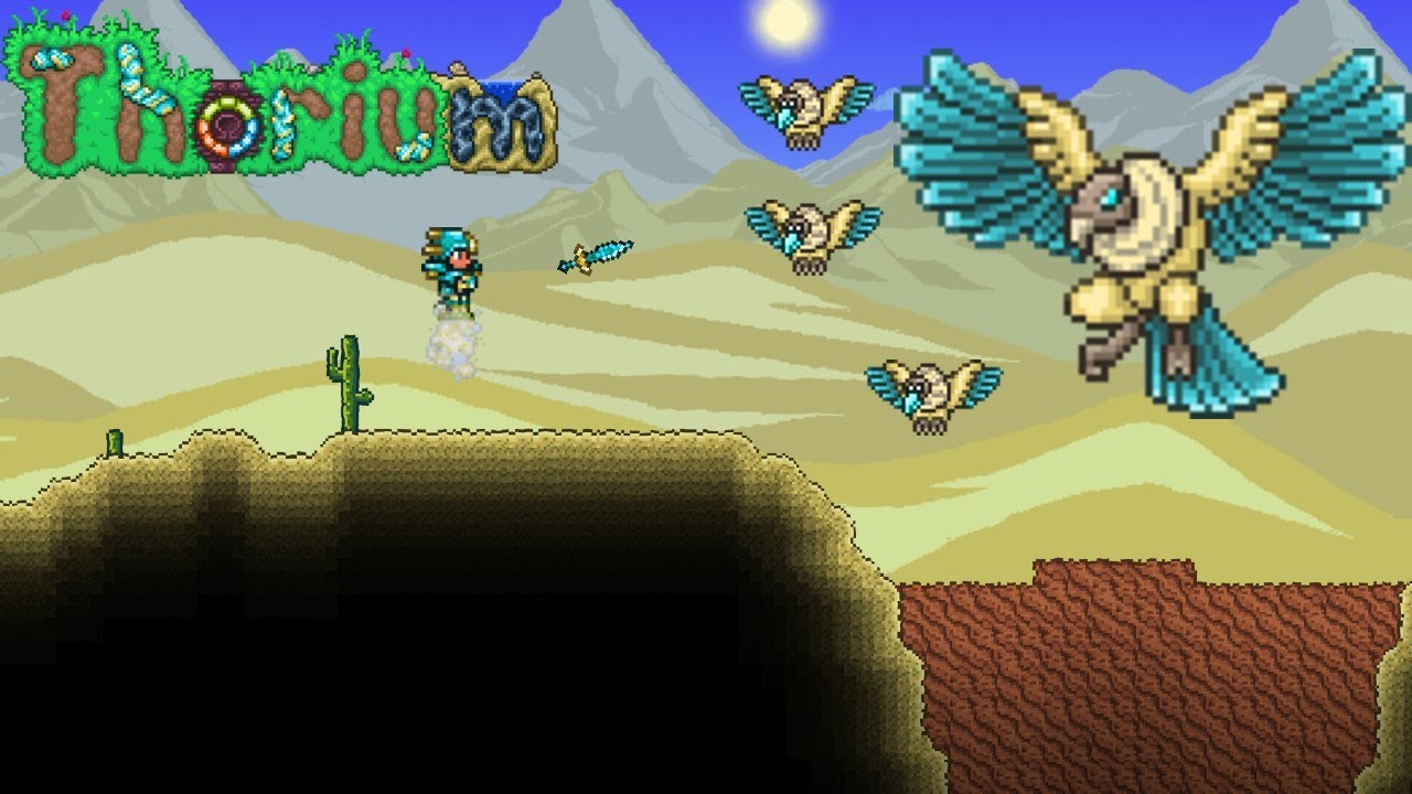 Terraria - Thorium Mod - The Grand Thunder Bird No-hit Thrower Class #1 ...
