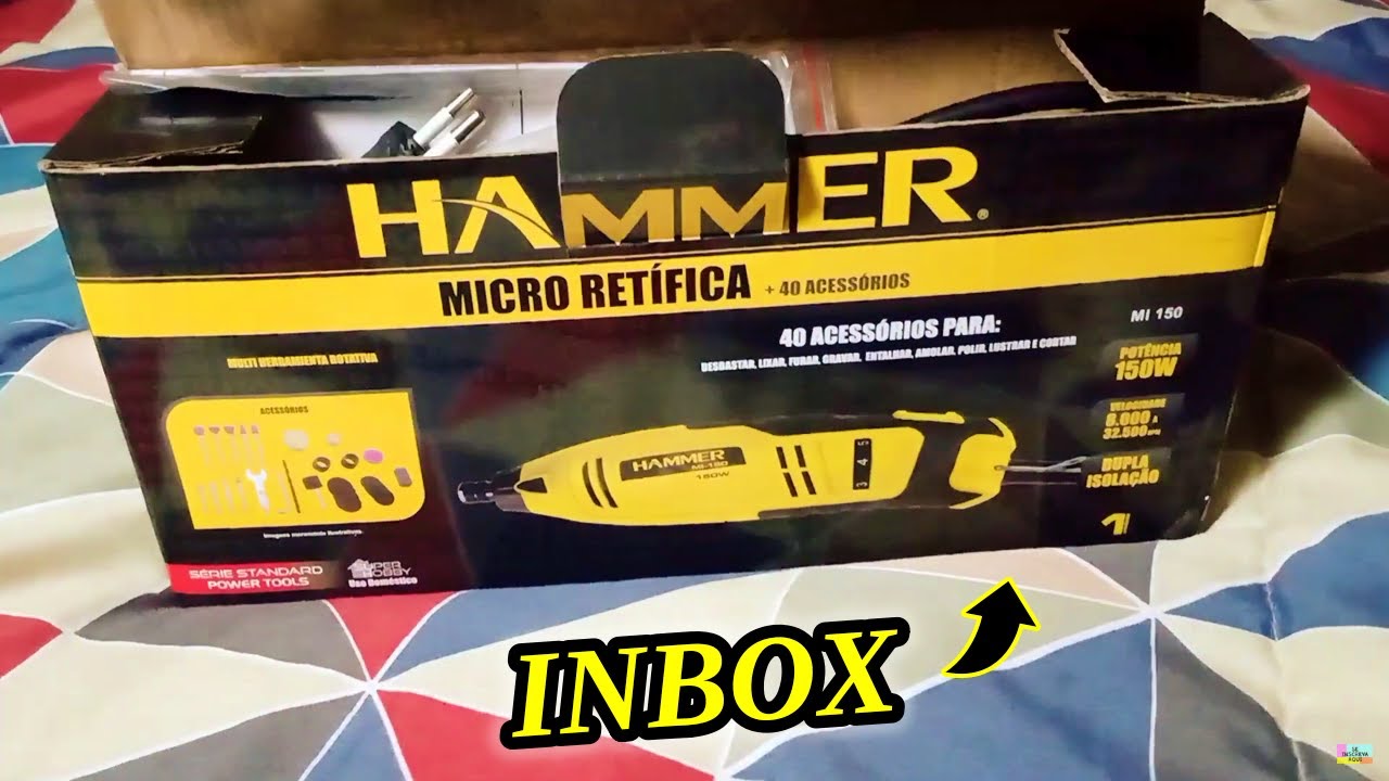 Micro Retifica Hammer 150W 127V [Minha Primeira Micro Retifica] - YouTube