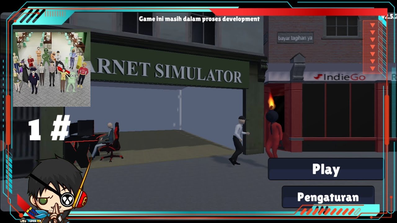 akhir nya main warnet simulator - YouTube
