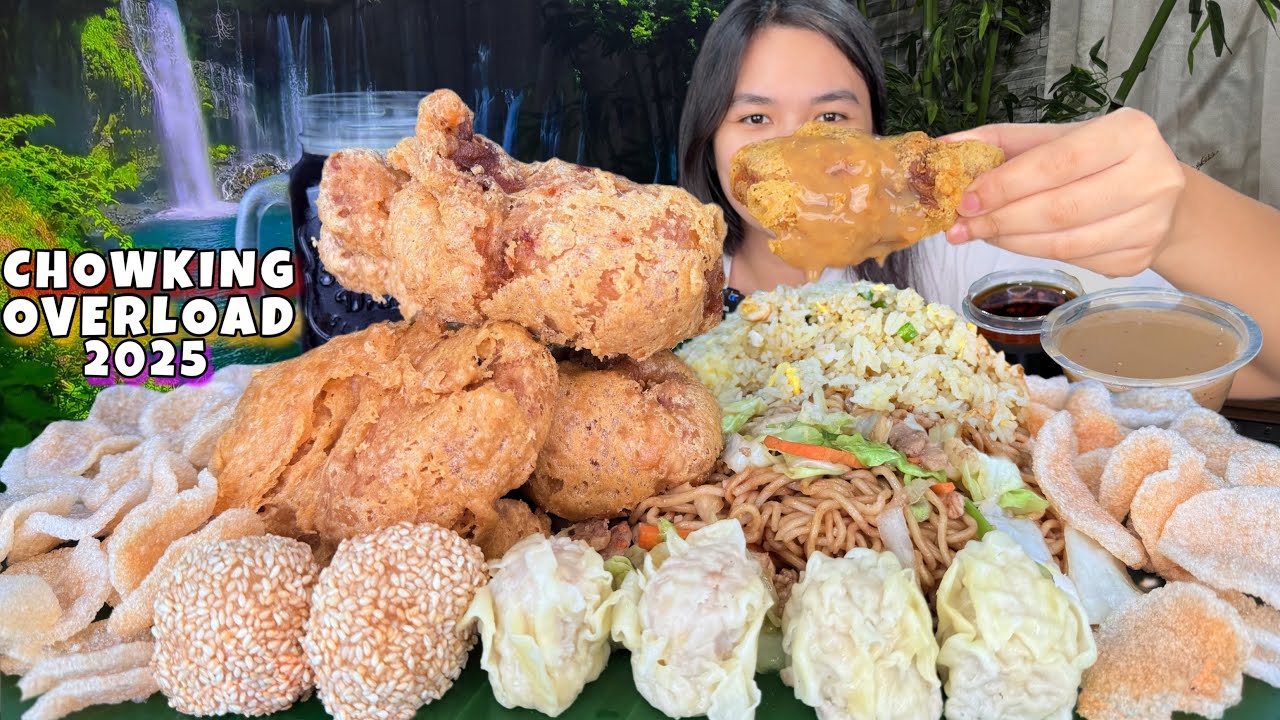 Chowking Overload Mukbang 2025 ( Chicken, Siomai, Pancit Canton, Chao Fan, Buchi, Chicharap ...