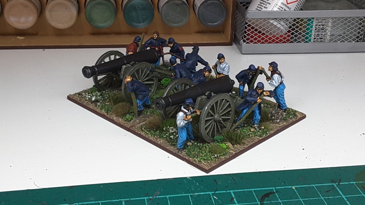 Union artillery by Perry miniatures. - YouTube