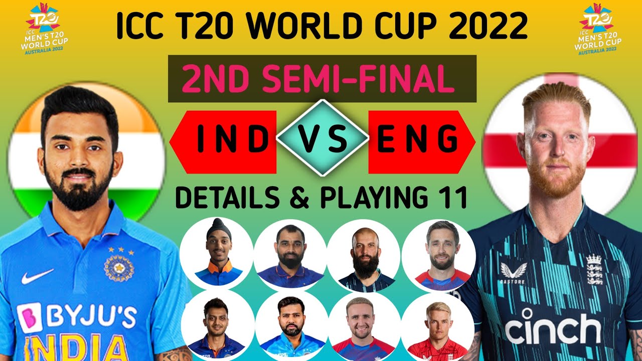T20 World Cup 2022 Semi Final | India vs England Playing 11 | Ind vs ...