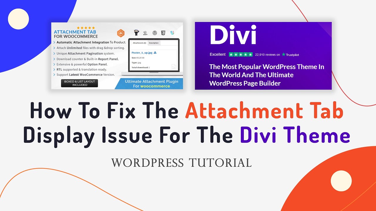 How To Fix The Attachment Tab Display Issue For The DIVI Theme | WordPress Tutorial - YouTube