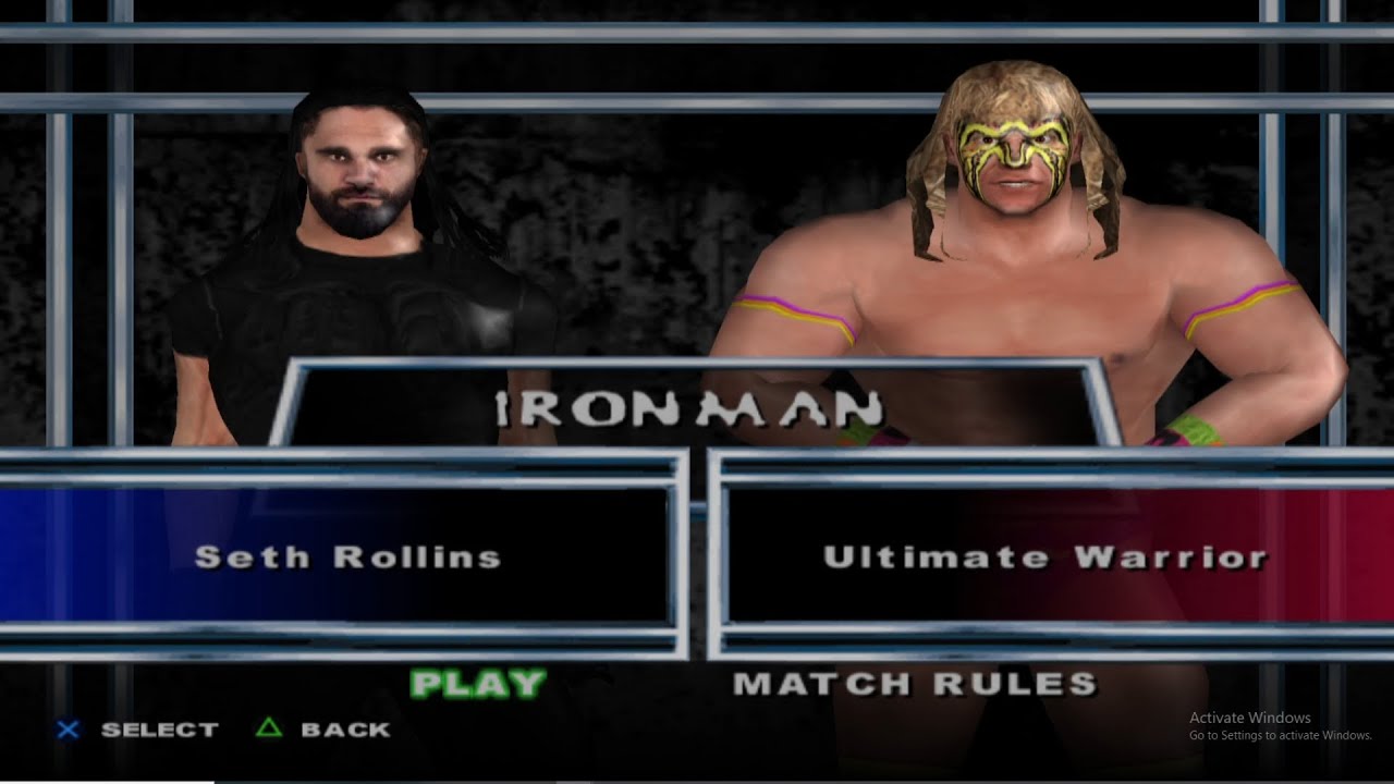 WWE Smackdown HCTP Mod | Seth Rollins vs Warrior Full Match | #vpgaming ...