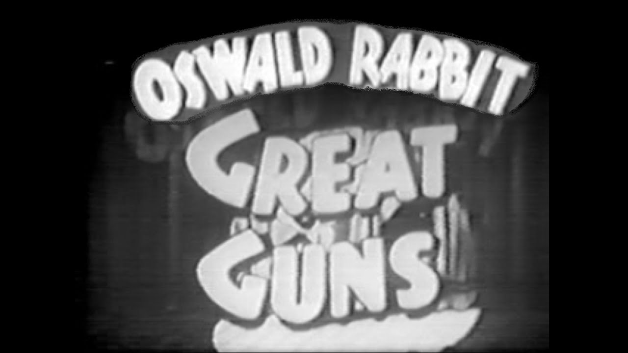 Oswald The Lucky Rabbit in Great Guns - Public Domain! Enjoy! - YouTube