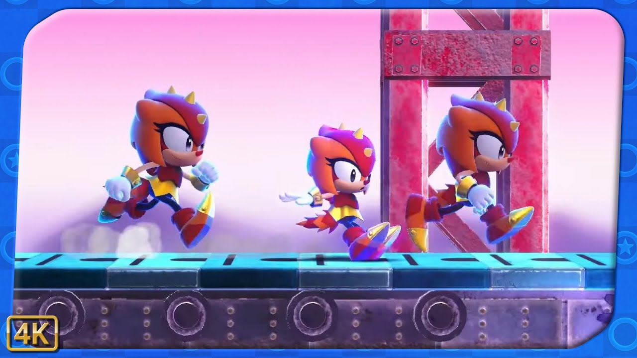 Sonic Superstars ⁴ᴷ Frozen Base Zone (Trip's Story) Trip gameplay - YouTube