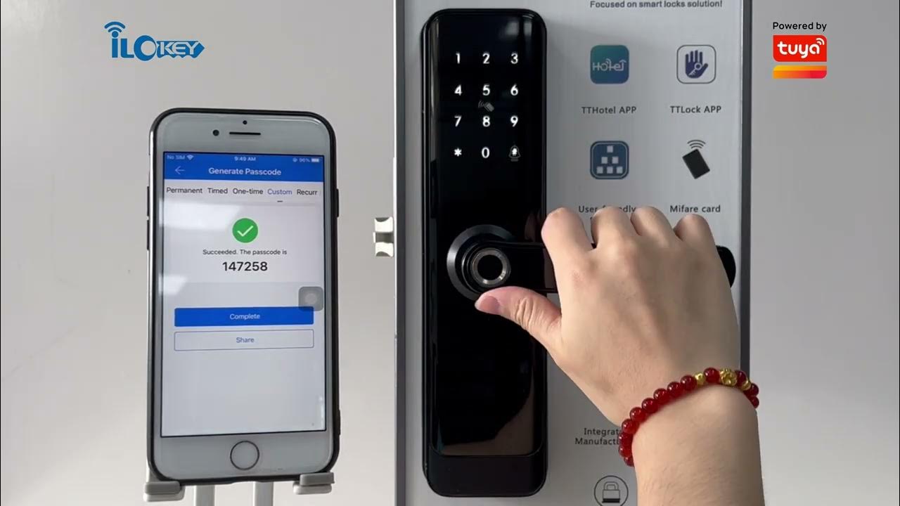 ilockey TT smart lock A270-Tutorial for add user. - YouTube