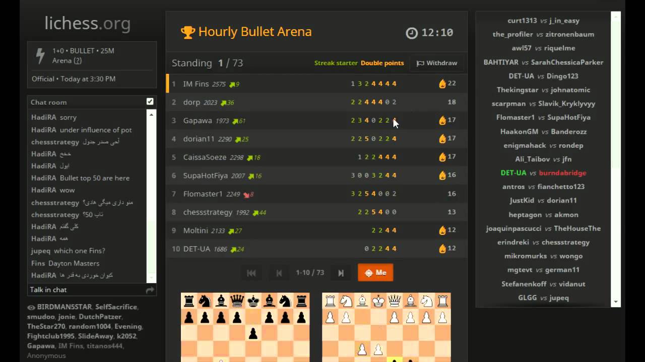 Bullet Chess #169: [Tournament] lichess Bullet Arena - YouTube