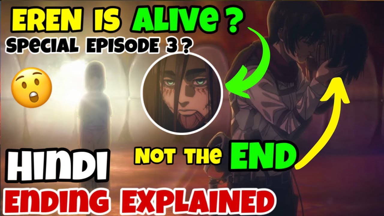 Eren is Alive?😲 AOT S4 Part 3 Episode 2 Ending Explained Hindi | AOT Season 4 Ending Explained ...