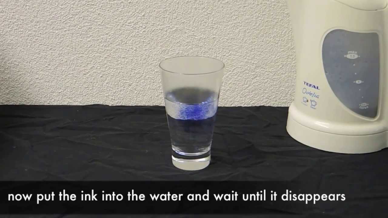 CHEMICAL REACTION! Ink with hot water HD - YouTube