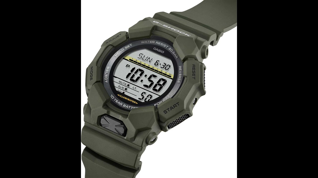 Обзор и настройка Casio G-Shock GD-010-3 [3569] - YouTube