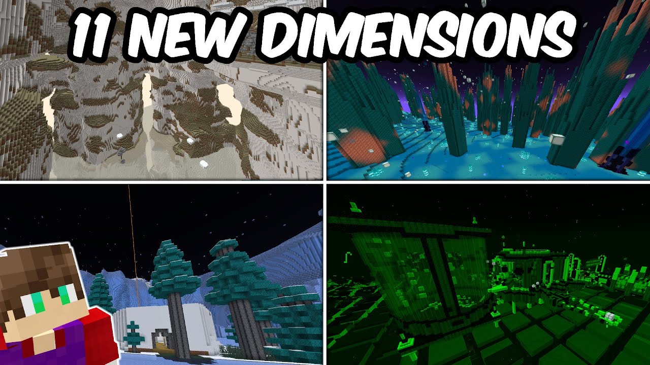 I added 11 NEW Dimensions To Minecraft, And You Can Too - YouTube
