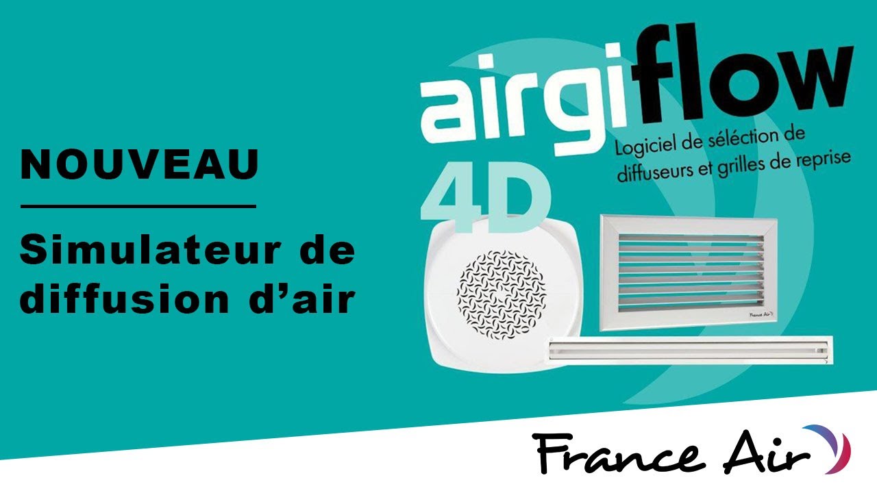 Logiciel de simulation de diffusion d'air : Airgiflow 4D® - YouTube
