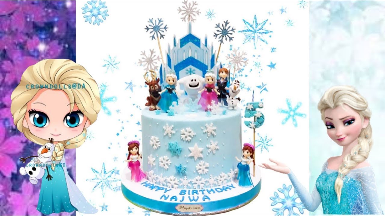 FROZEN CAKE tutorial - YouTube