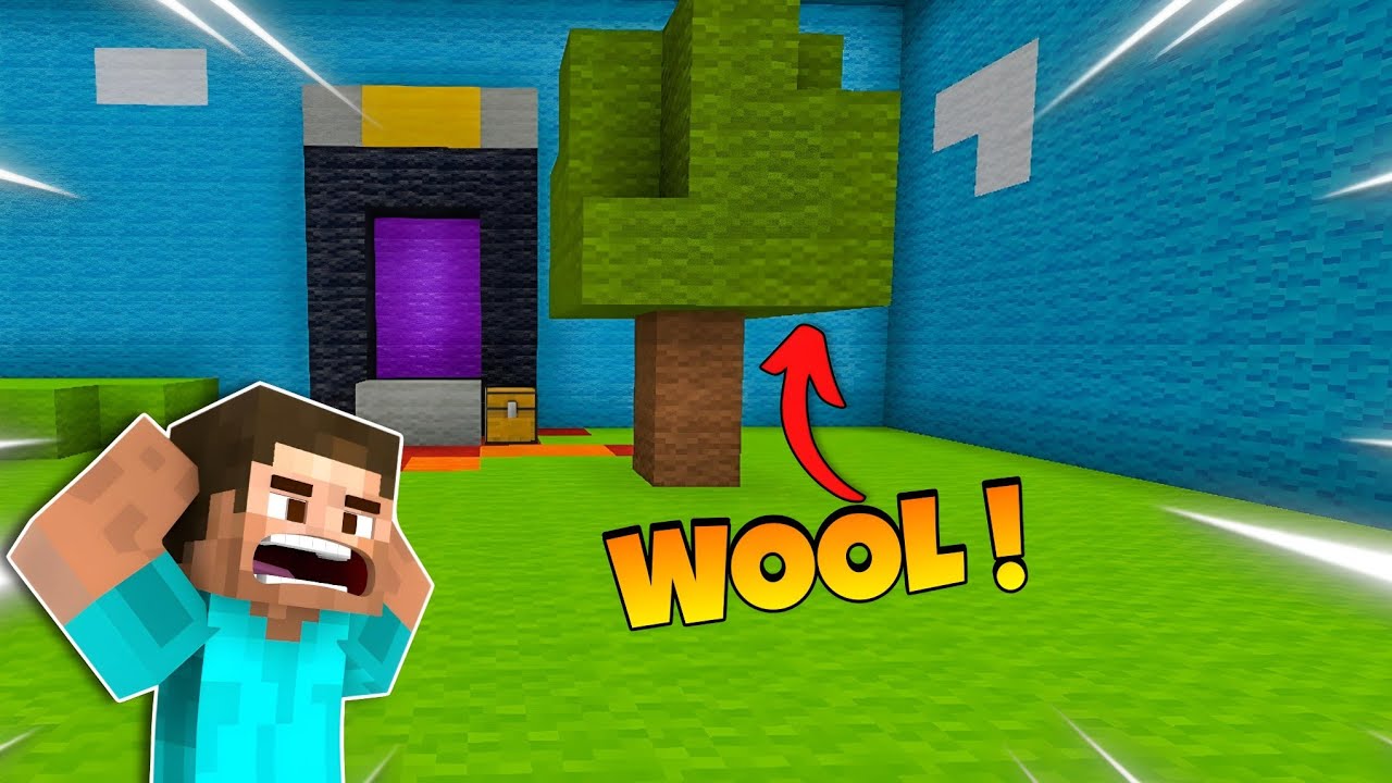 Minecraft But Everything Is Made Of WOOL ! - YouTube