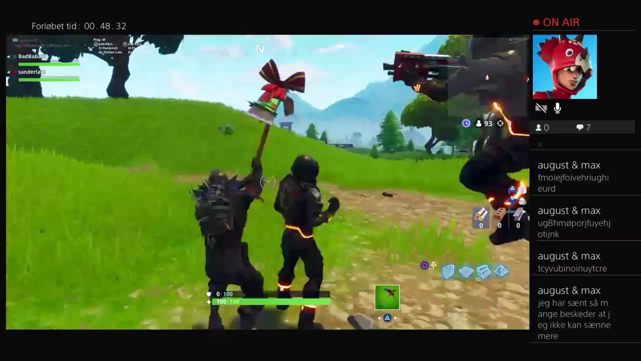 Pro fortnite Gameplay med august - YouTube