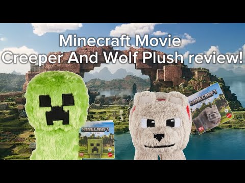 Minecraft Movie Creeper And Wolf Plushes Review! - YouTube