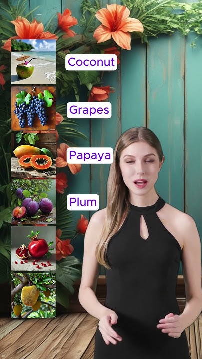 Names Of Fruits In English Englishfor Englishgrammar English Youtube