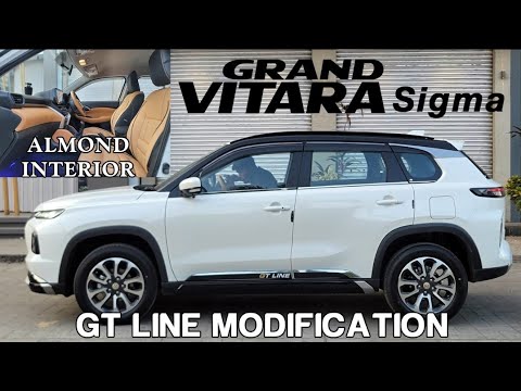 GRAND VITARA SIGMA GT LINE MODIFICATION....!!! WHITE & BLACK EXTERIOR ...