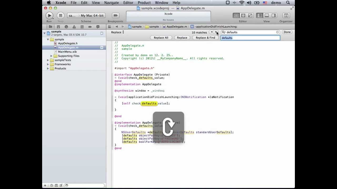 Xcode Tip 2 Edit All In Scope Youtube