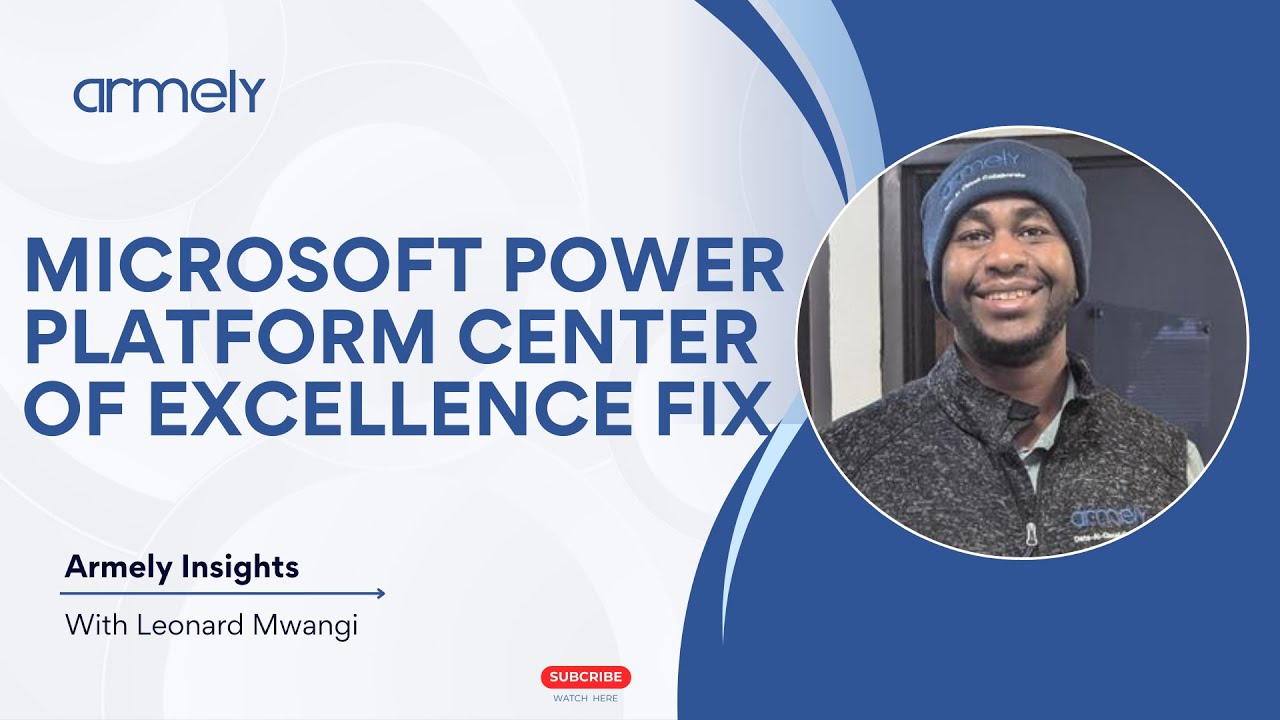 Microsoft Power Platform Center of Excellence Fix - YouTube