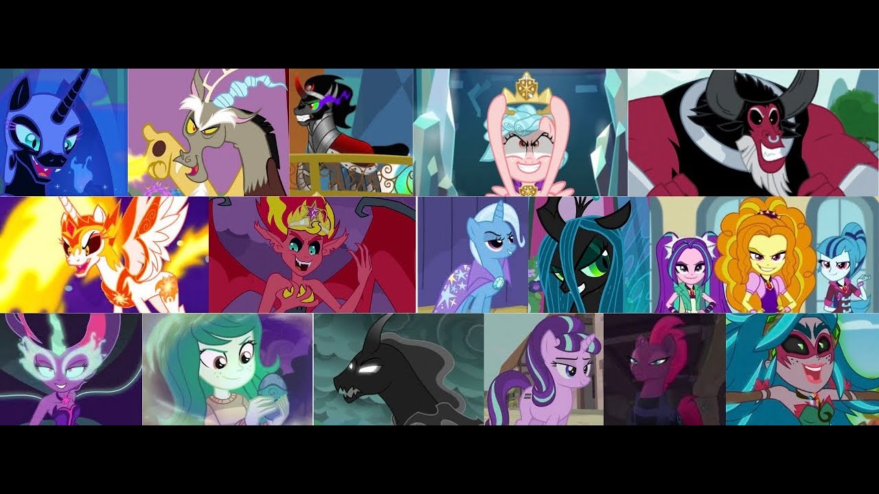 Defeats of my favorite MLP villains (update) - YouTube