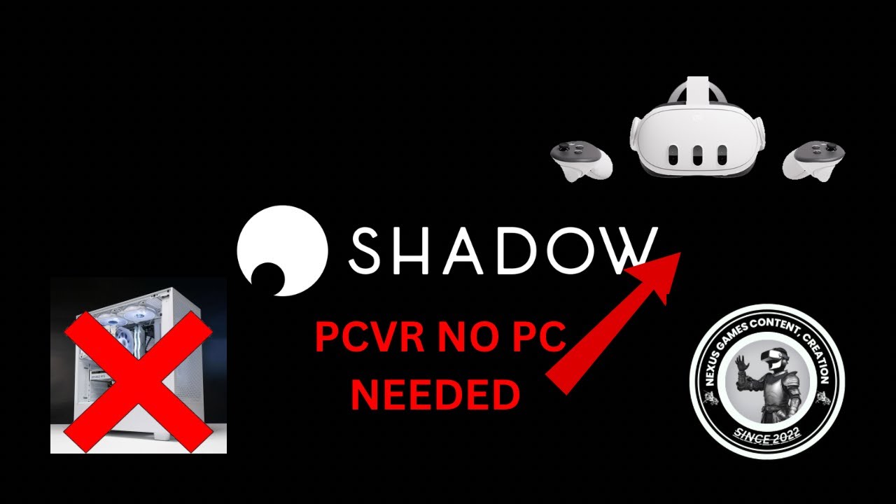 PCVR NO PC!!! 2024 shadow vr btw it costs money sorry oculus quest 2 3 ...
